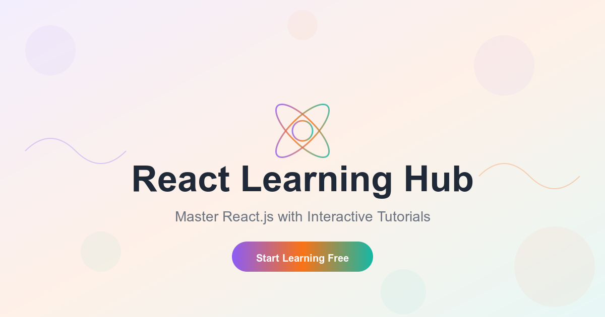 React Learning Hub - The React Course That Actually Makes Sense
